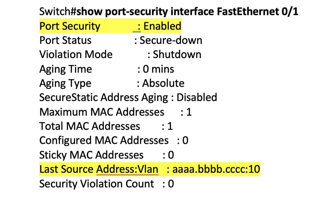 How to Configure Cisco Port Security